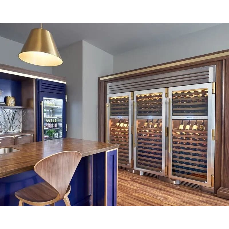 True TR-30DZW-R-SG-C 30inch column - 150 bottle dual zone wine - glass ...
