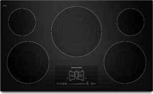 KitchenAid KECC568RPB 36" Smoothtop Electric Cooktop with 5 Heating ...