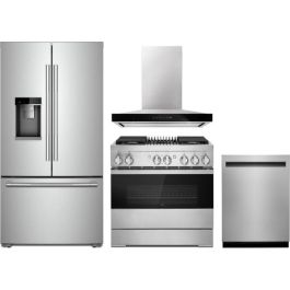 Jenn-Air 4 Piece Appliance Package with JFFCC72EHL Refrigerator ...