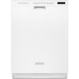 KitchenAid KUDS30CXWH Full Console Dishwasher with 4 Cycles, 6 Options ...