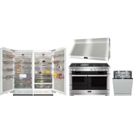 Miele 5 Piece Appliance Package with F2912VI, K2902VI Refrigerator ...