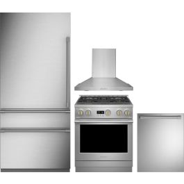 Monogram 4 Piece Appliance Package with ZIC363NBVLH Refrigerator ...