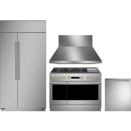 Monogram 4 Piece Appliance Package with ZISS420NNSS Refrigerator ...