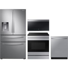 Samsung 4 Piece Appliance Package with RF28R7201SR Refrigerator ...