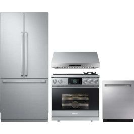 Dacor 4 Piece Appliance Package with DRF367500AP Refrigerator ...