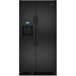 KitchenAid KSCS25FVBL 24.5 cu. ft. Side by Side Refrigerator with 4 ...