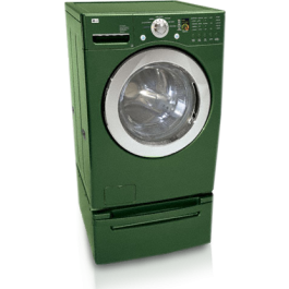 LG : WM2233HD 27" XL Front-Load Washer - Emerald Green