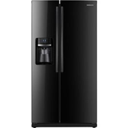 Samsung RS261MDBP 26 cu. ft. Side by Side Refrigerator with 4 Tempered ...