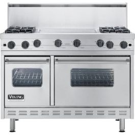 Viking VGRC4854GDSS 48" Pro-Style Commercial-Depth Gas Range with 4 ...