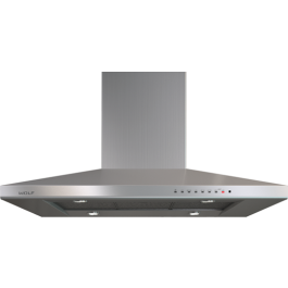 VI42S | Wolf 42 inch Island Chimney Range Hood - Optional Blowers