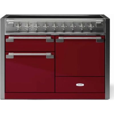 AGA AEL481INABCNB Elise 48" Induction Range - Cranberry w/Brass Accents