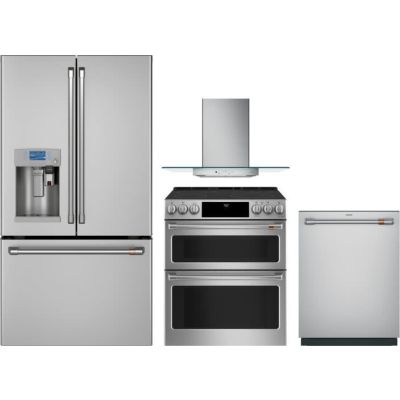 Cafe 4 Piece Appliance Package with CYE22UP2MS1 Refrigerator ...