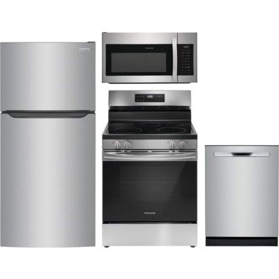 Frigidaire 4 Piece Appliance Package with FFHT1835VS Refrigerator ...