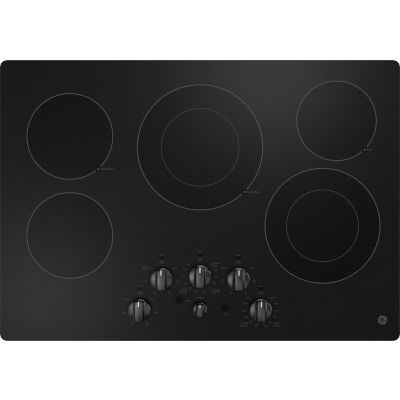 GE JEP5030DTBB 30" Built-In knob Control Electric Cooktop