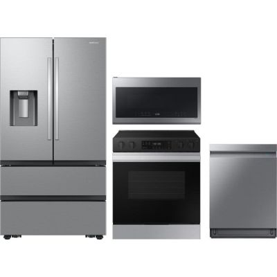 Samsung 4 Piece Appliance Package with RF26CG7400SR Refrigerator ...