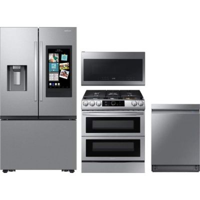 Samsung 4 Piece Appliance Package with RF32CG5900SR Refrigerator ...