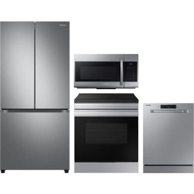 Samsung 4 Piece Appliance Package with RF25C5551SR Refrigerator ...