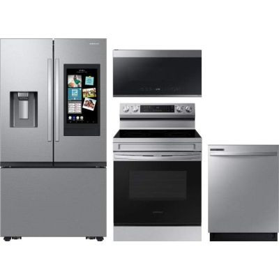 Samsung 4 Piece Appliance Package with RF32CG5900SR Refrigerator ...