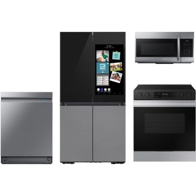 Samsung 4 Piece Appliance Package with RF29CB9900QK Refrigerator ...