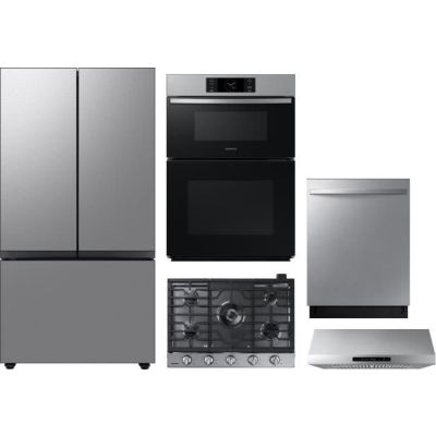 Samsung 5 Piece Appliance Package with RF24BB6200QL Refrigerator ...