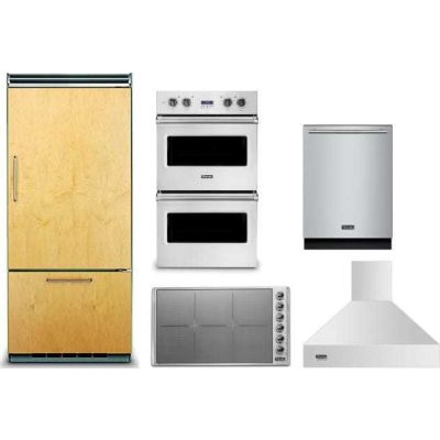Viking 5 Piece Appliance Package with FDBB5363ER Refrigerator ...