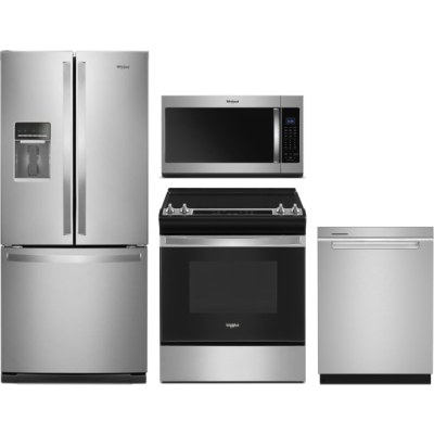 Whirlpool 4 Piece Appliance Package with WRF560SEHZ Refrigerator ...