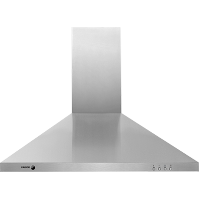 Fagor 60CFP24X Wall Mount Range Hood with 600 CFM Internal Blower, 3 ...