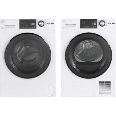 GE GFW148SSMWW Washer & GFT14ESSMWW Dryer