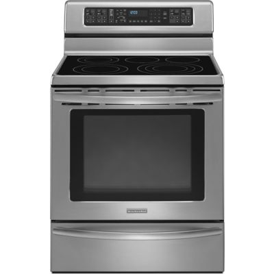 KitchenAid KERS308XSS 30" Freestanding Electric Range with 5 Radiant ...