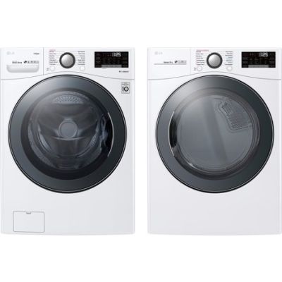 LG WM3900HWA Front Load Washer & DLGX3901W Gas Dryer
